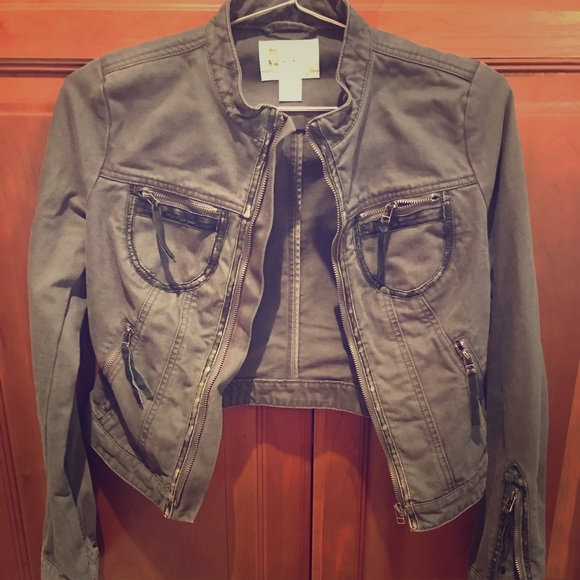Urban Outfitters | Jackets & Coats | Uo Grey Moto Jacket Euc | Poshmark